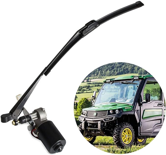 MODIFY-GT UTV Electric Windshield Wiper Motor Kit Universal Black 12 ...