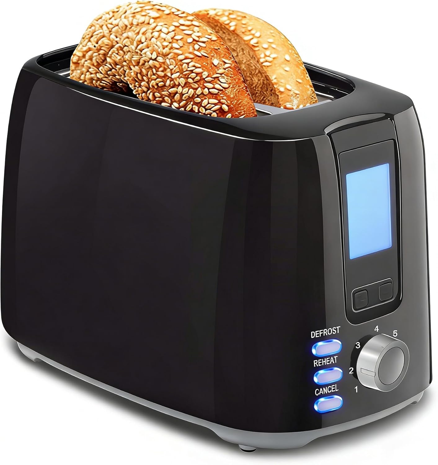 Amazon.com: Touch Screen Toaster 2 Slice Black Toaster Best Rated Prime ...