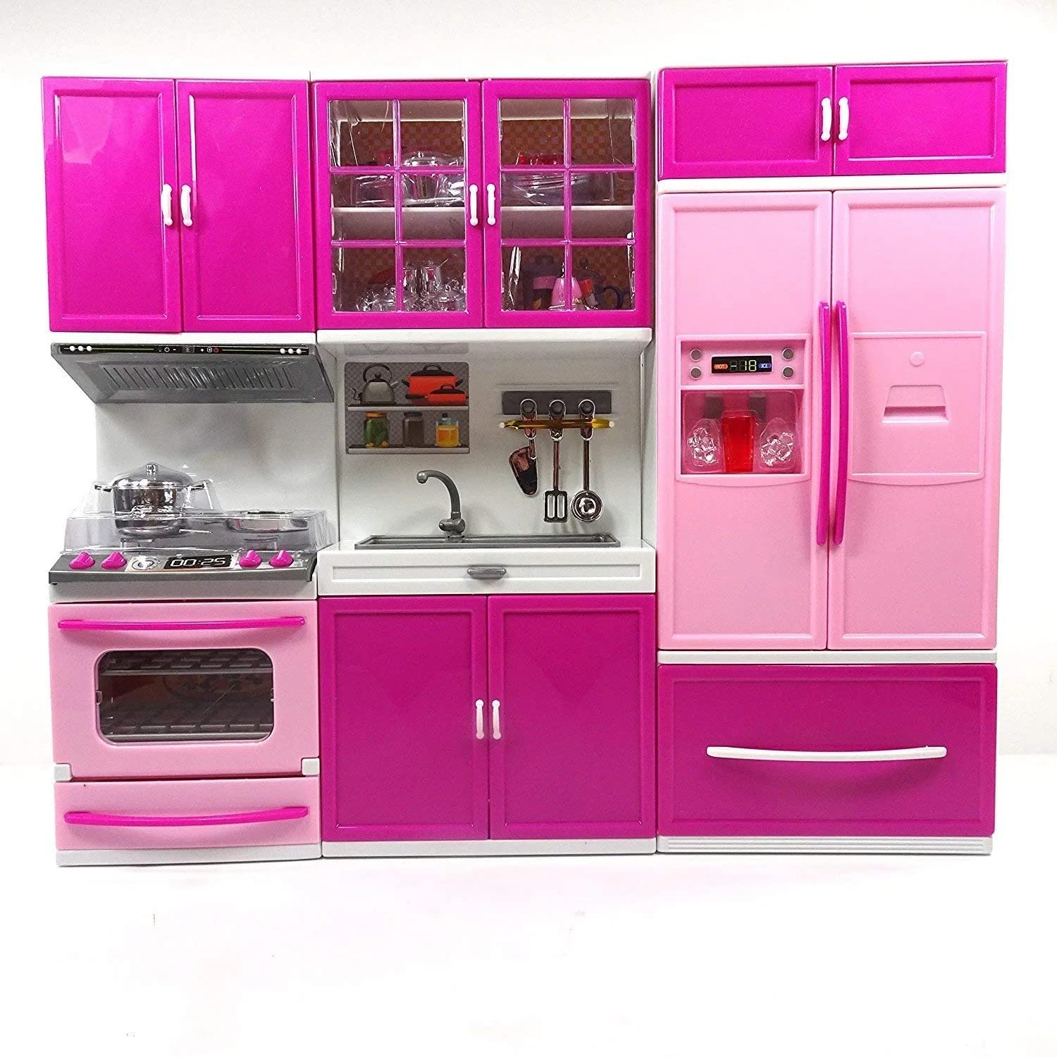 Buy Roky Plastic 3 Compartment Modular Plain Kitchen Set Modular ...
