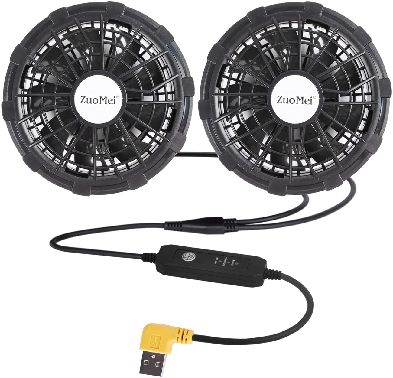 ZuoMei Air Cooled Work Clothes Fan, Ultra Thin Fan, Brushless Motor, 9 ...