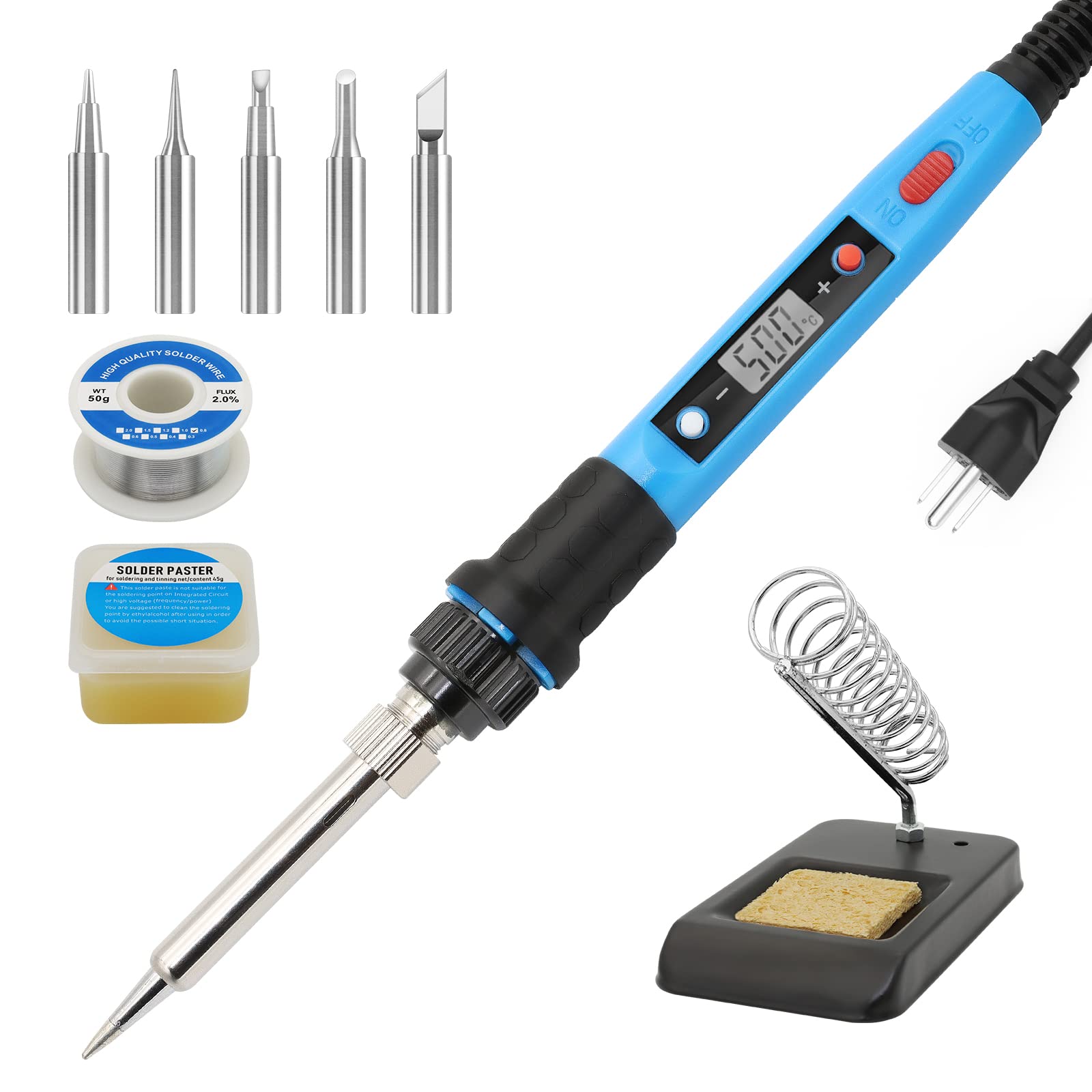 Buy Soldering , 80W Solder Iron Digital, Portable Soldering Kit with ...