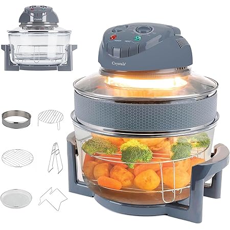 17L/1400W Halogen Oven Air Fryer, Oil-free Meals With Our Manual Air ...