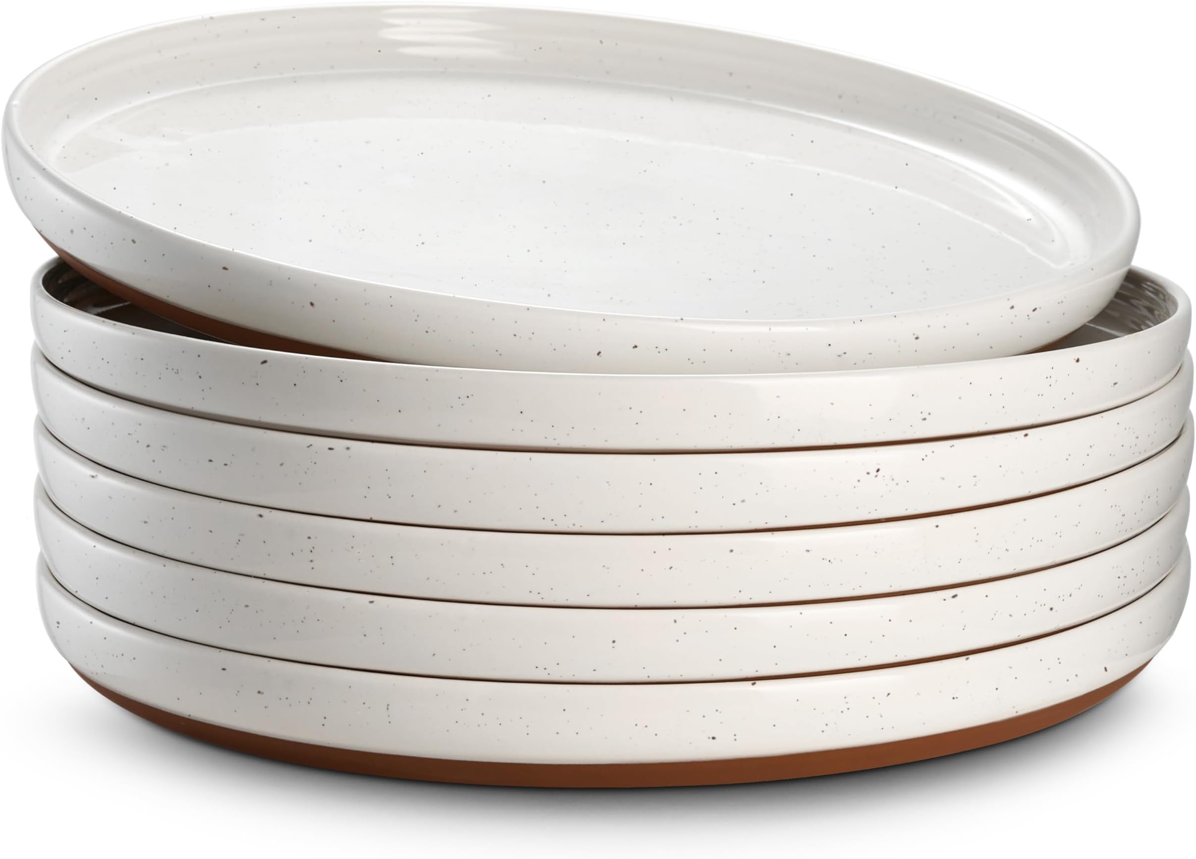 Dinner Plates Ceramic Plate Set - 10.5" Large Serving Plate Sets - Flat ...