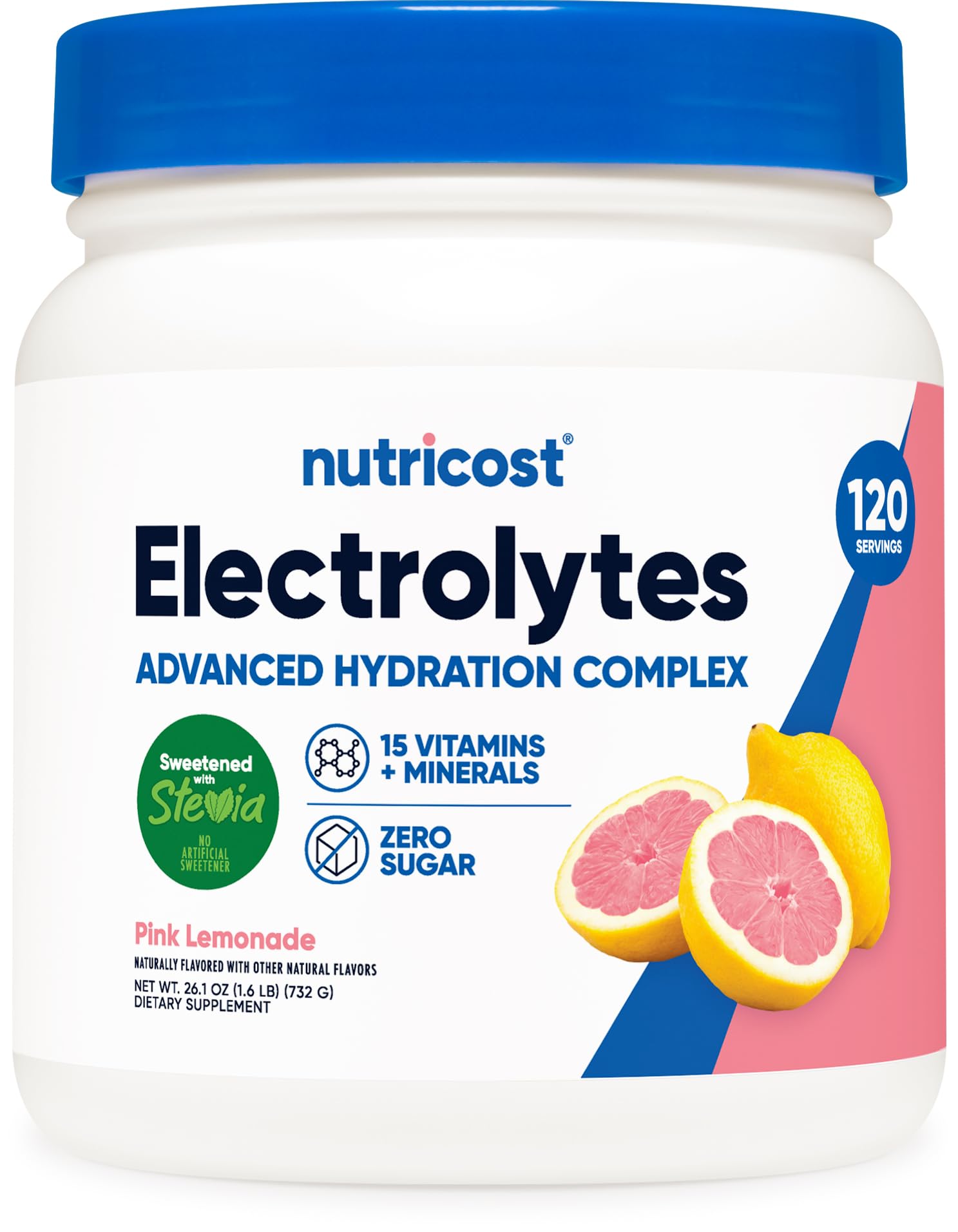 Nutricost Electrolyte Complex Drink Mix Powder W No Added Sugar ...