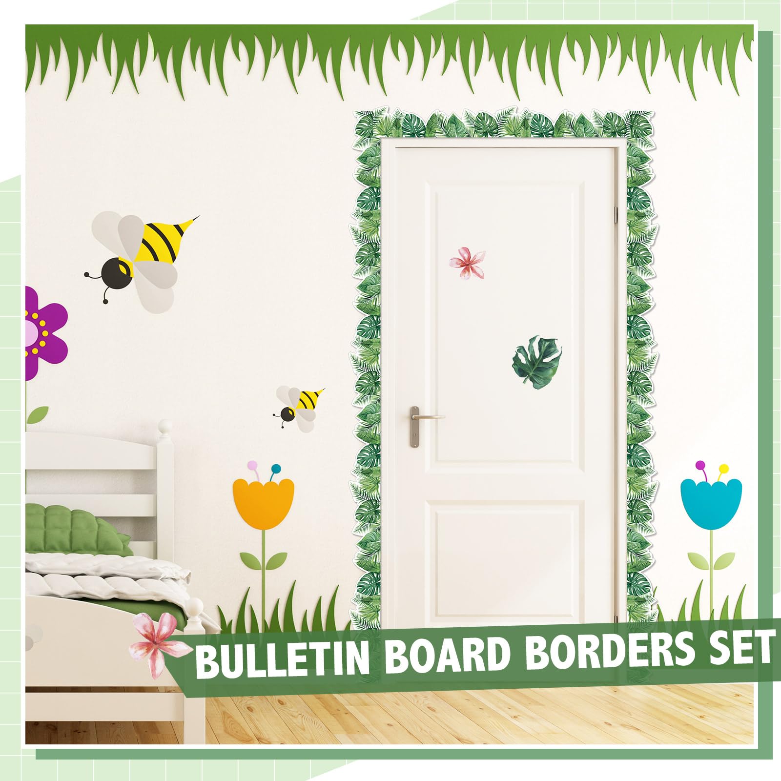 Snapklik.com : Magnetic Borders For Bulletin Board Decoration, Tropical ...