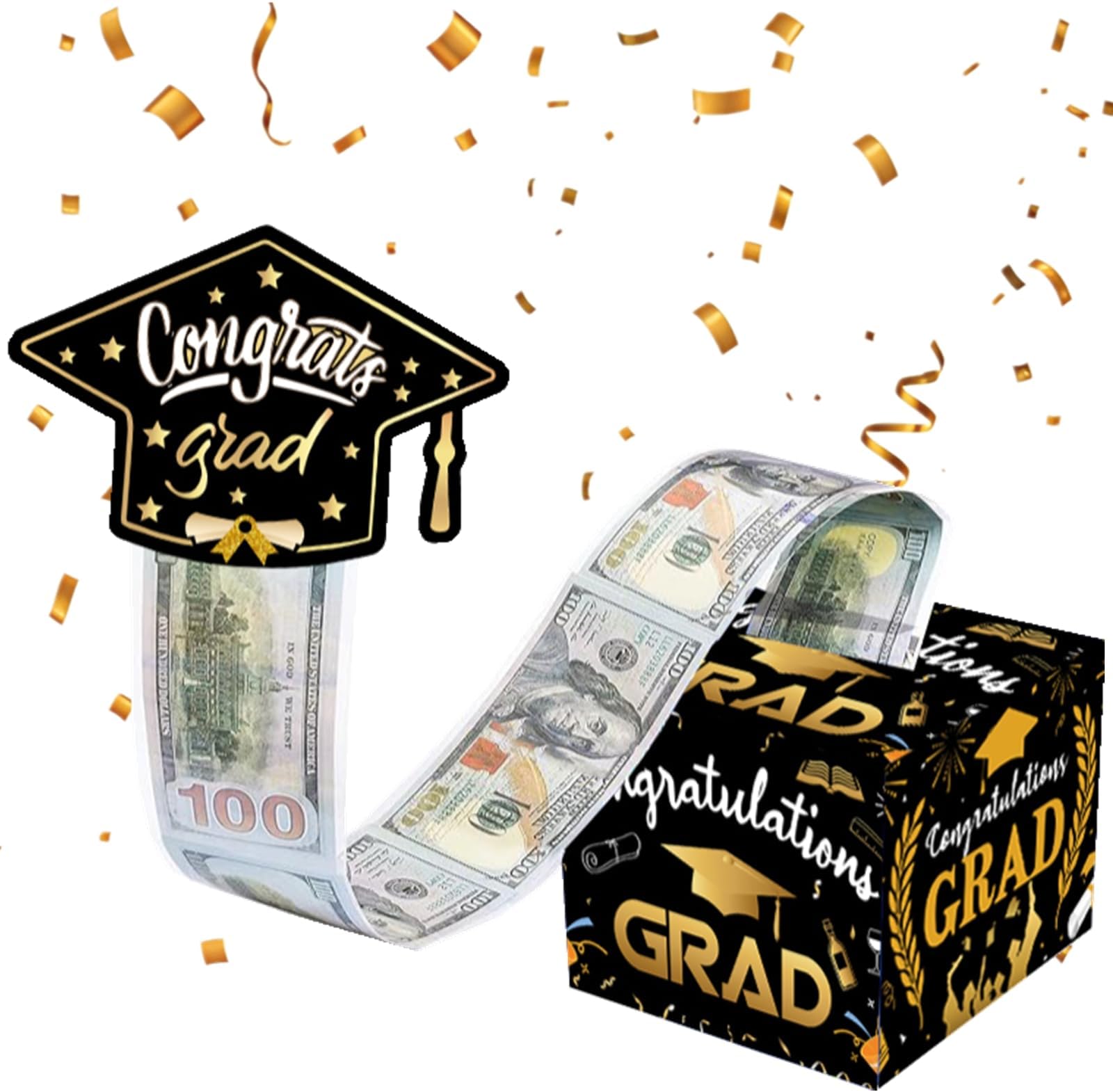Amazon.com : Vodolo Graduation Money Box for Cash Gift Pull,Graduation ...