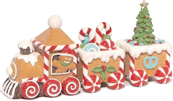Amazon.com: Hodao Christmas Gingerbread Man Train Decoration Xmas ...
