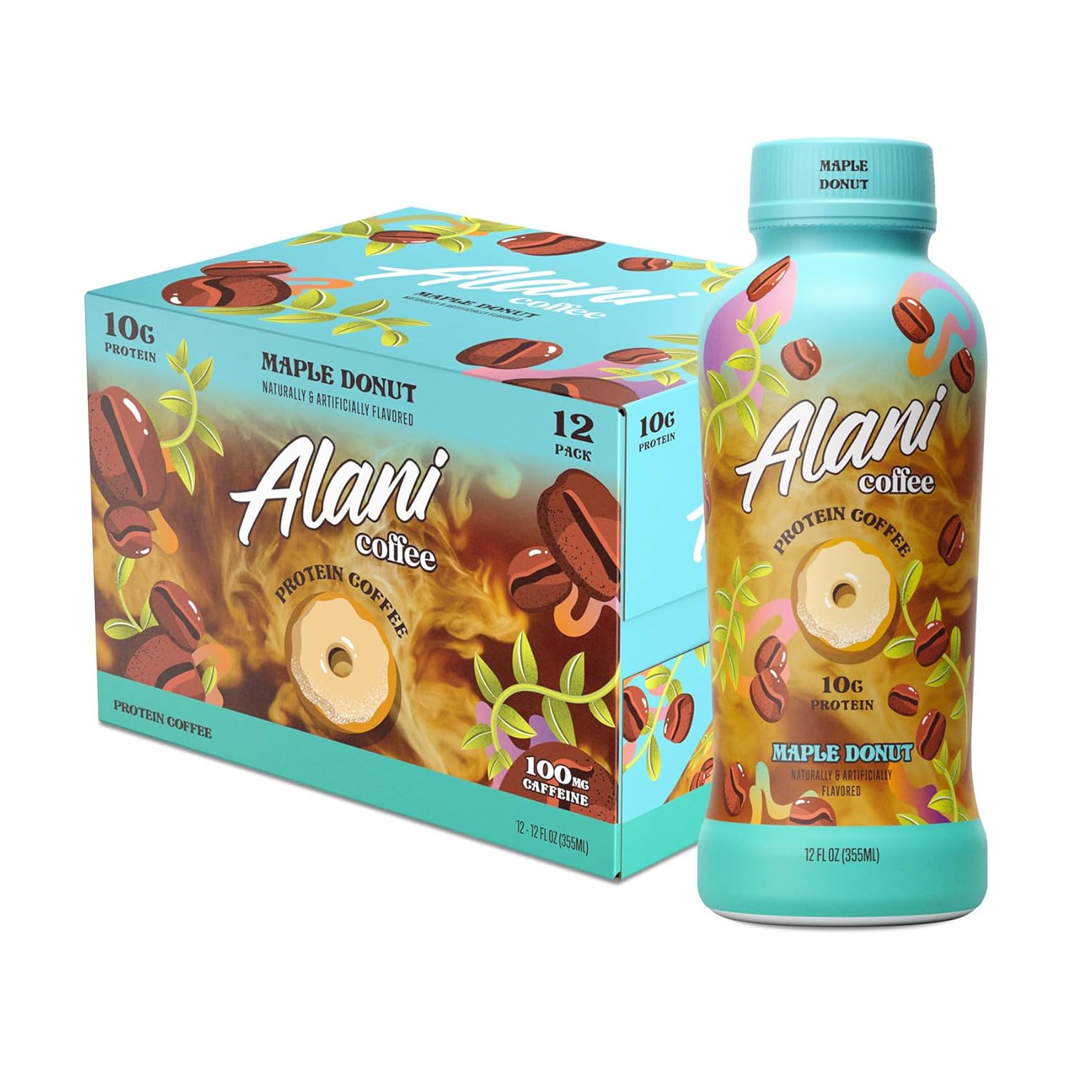 Amazon.com : Alani Nu Protein Coffee MAPLE DONUT | Ready To Drink Cold ...
