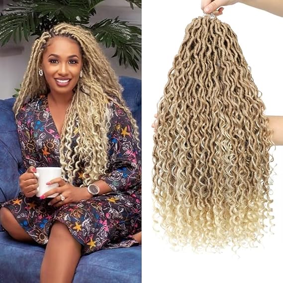 Amazon.com : 8 Packs River Locs Crochet Hair - 18inch New Goddess Locs ...