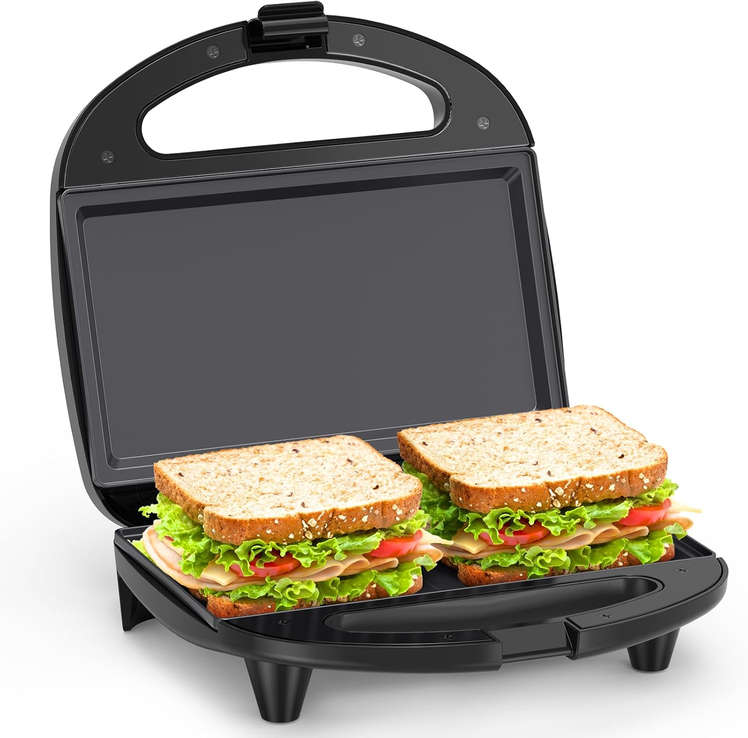 Snailar Sandwichera Eléctrica, 750W Sanduchera con Placas Planas ...