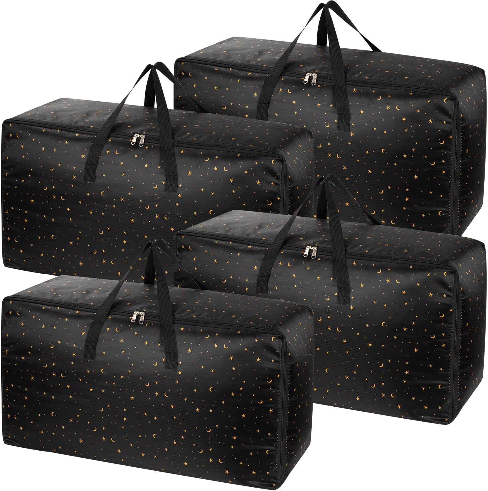 4 Pack 180L Extra Large Heavy Duty Storage Boxes with Lids for Moving ...