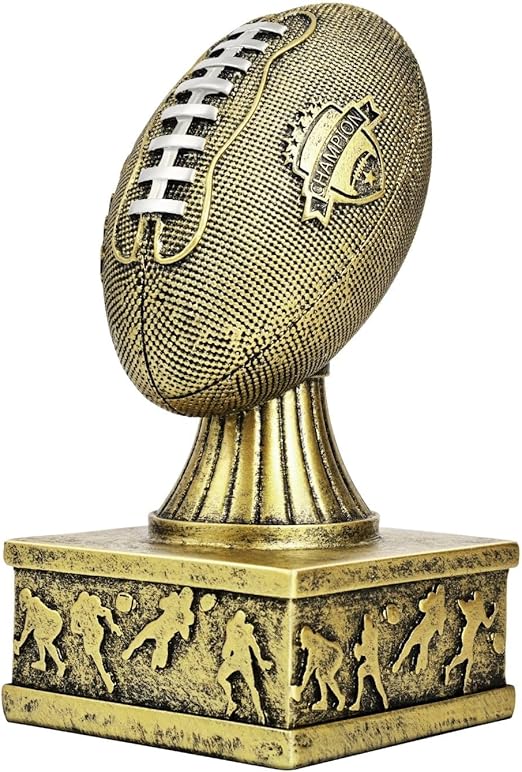 Amazon.com : Flexzion Fantasy Football Trophy - 7 Inch Gold Premier ...