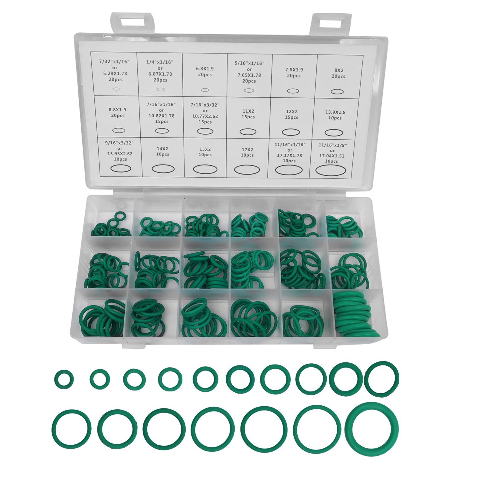 Amazon.com: Car Air Conditioning AC O Ring Kit Sealing ORings Gasket ...