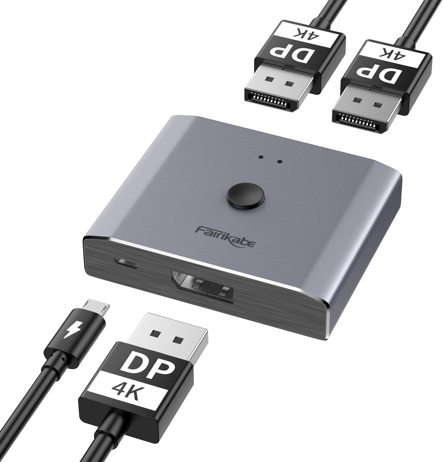Amazon.com: Displayport Switch Splitter 1 in 2 Out or 2 in 1 Out ...