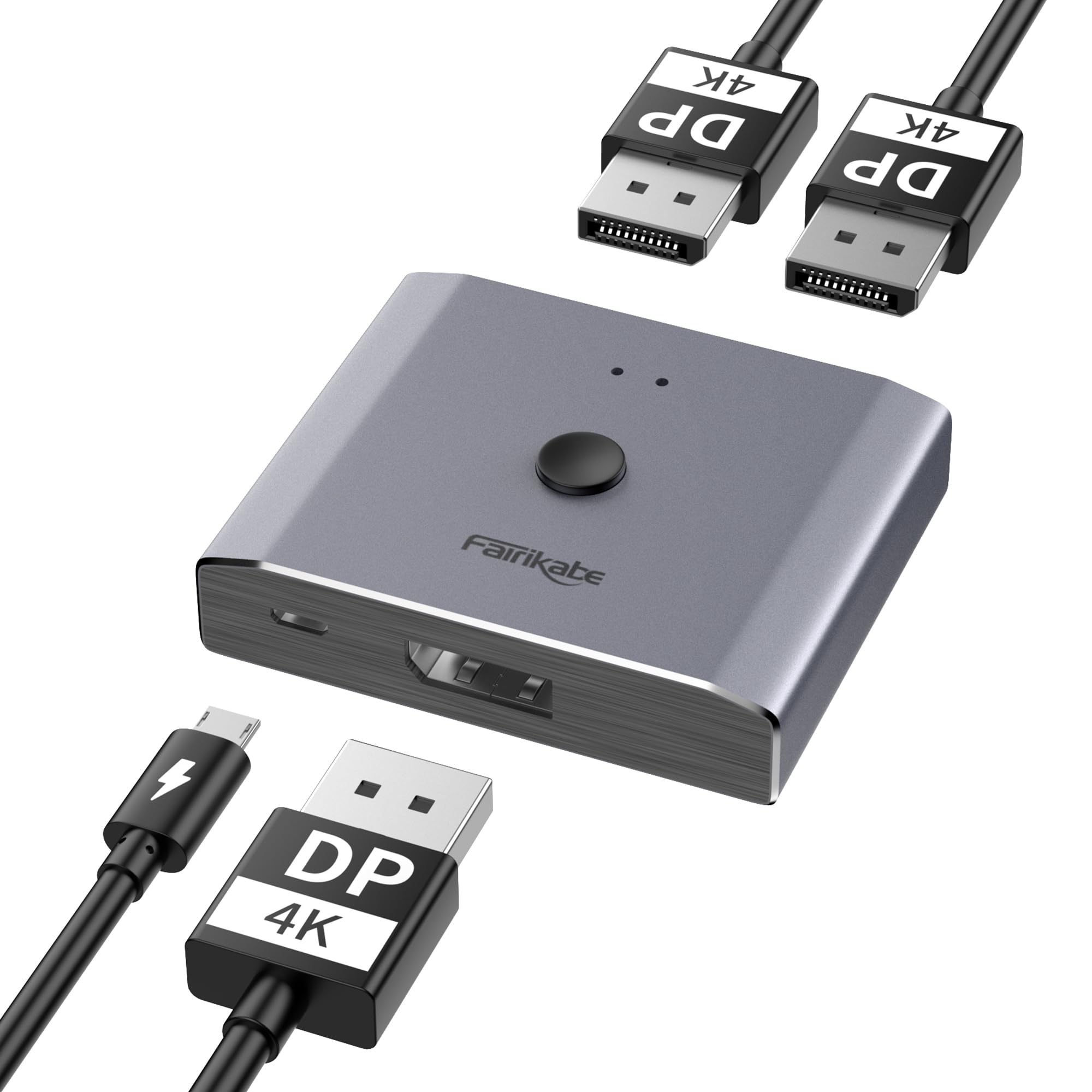 Amazon.com: Displayport Switch Splitter 1 in 2 Out or 2 in 1 Out ...