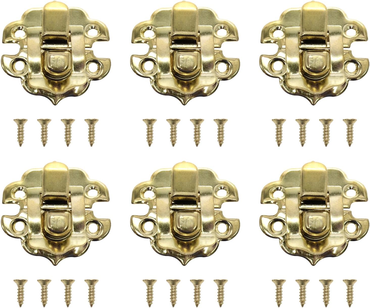 zutisay Gold Vintage Decorative Box Latch Antique Brass Decorative Hasp ...