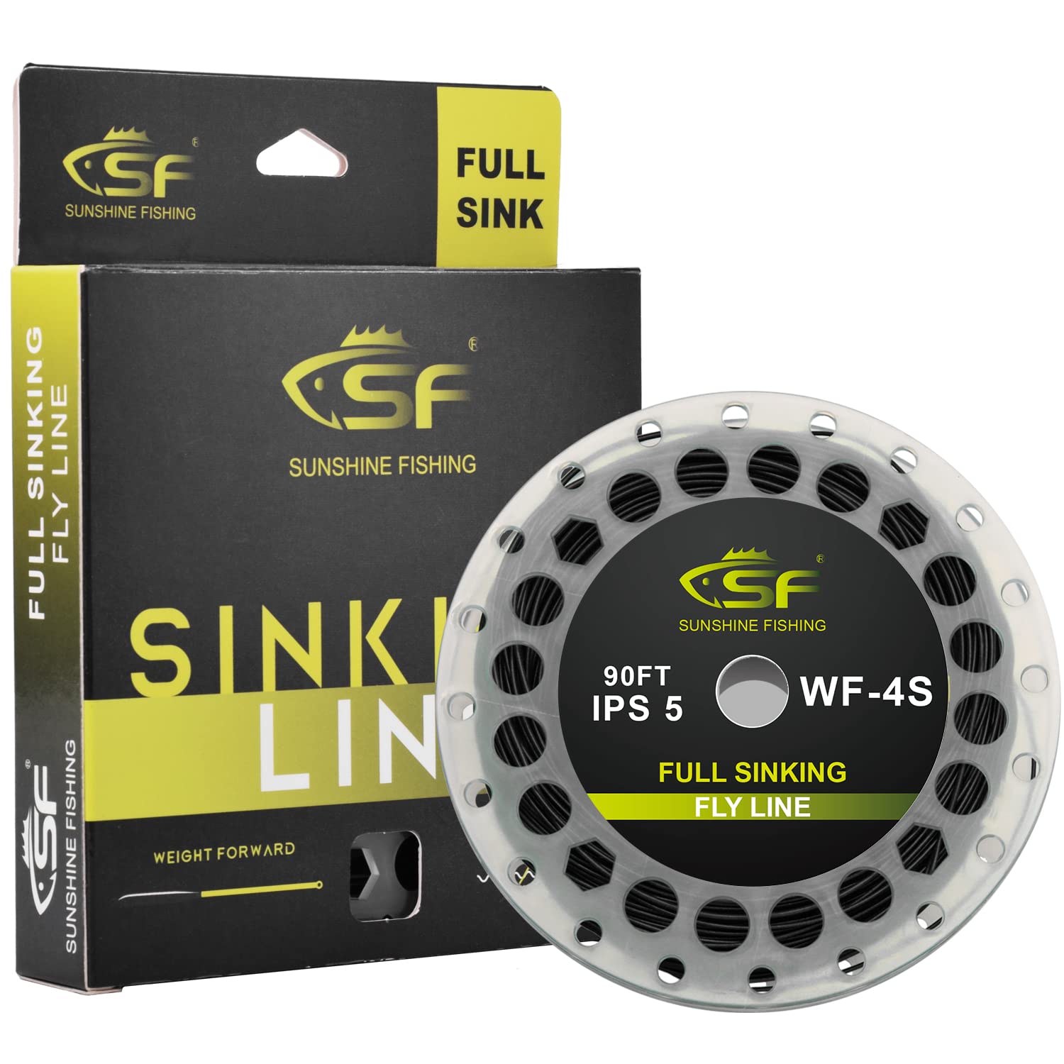 Snapklik.com : Full Sinking Fly Fishing Line Weight Forward Taper Fly Line For Freshwater WF5S ...