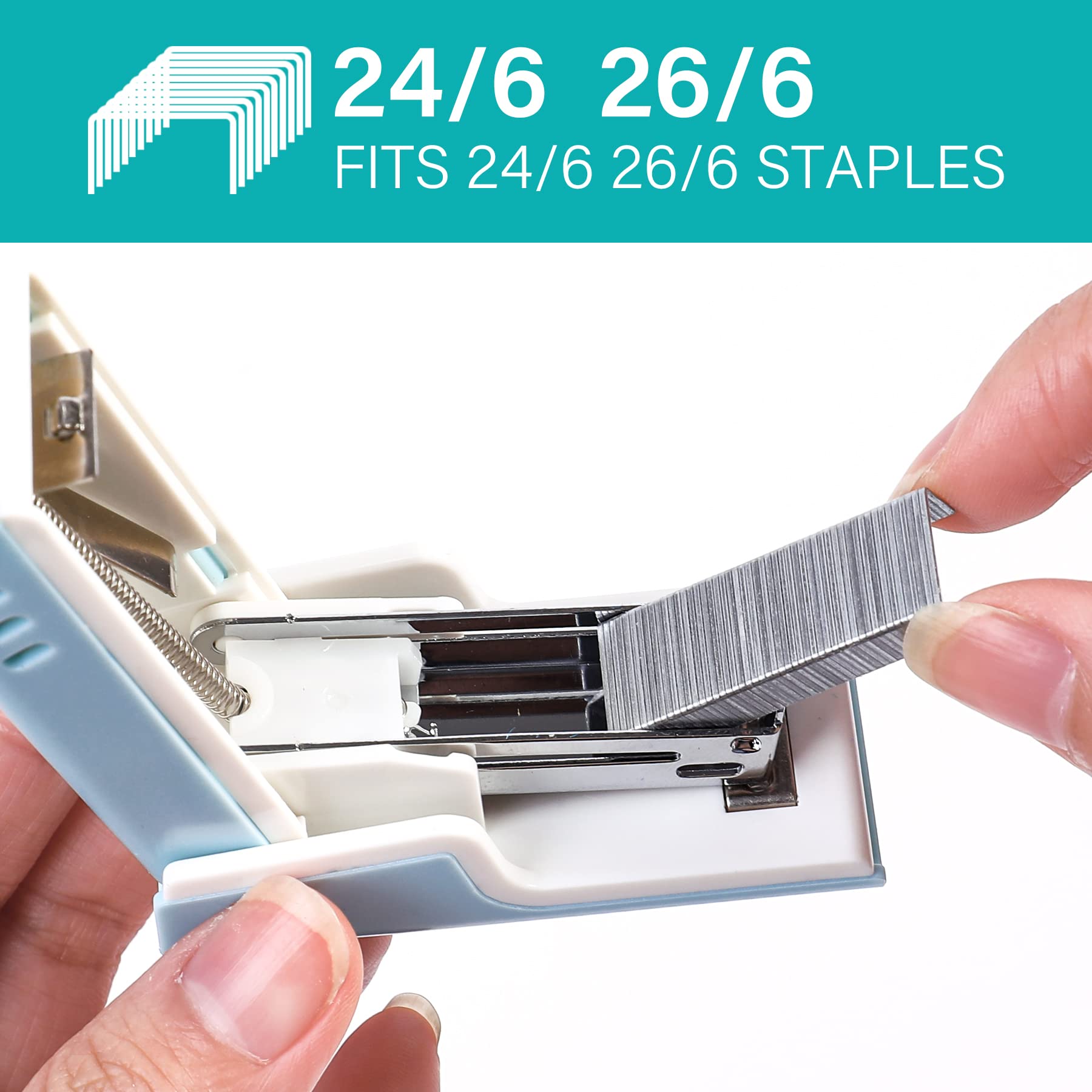 Snapklik.com : Feosky Mini Stapler,one Touch Stapling,Easy To Load ...