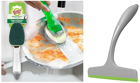 Scotch-Brite Plastic Kitchen Wiper (Grey) & Scotch Brite Soap ...