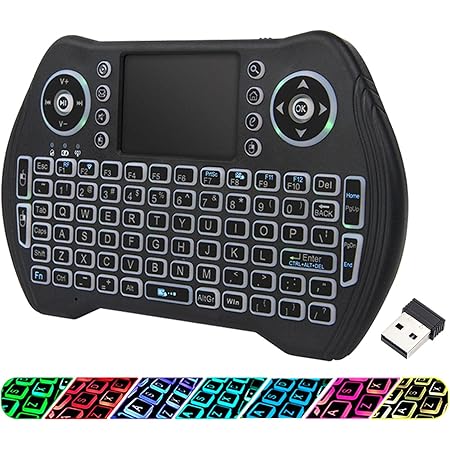 Amazon.com: Wireless Mini Keyboard Remote Control Touchpad Mouse Combo ...