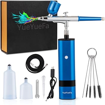 Amazon.com: Airbrush Kit with Compressor, Portable Cordless Air Brushes ...