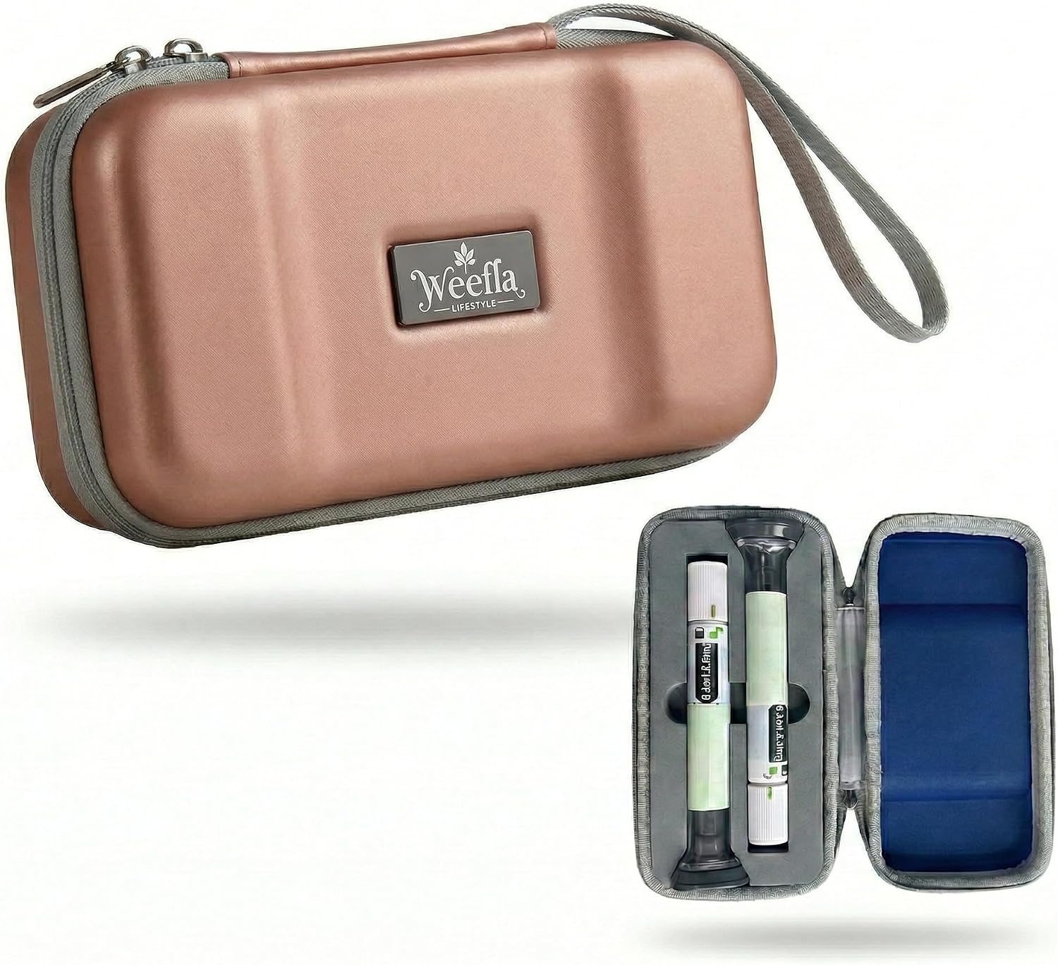 Amazon.com: weefla Ultra Slim Travel Case for 2 Zepbound or Mounjaro ...