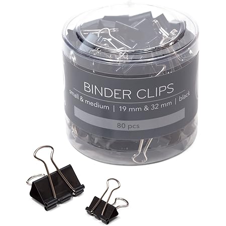 Amazon.com : OIC® Assorted Binder Clips, Assorted Sizes, Silver, Pack ...