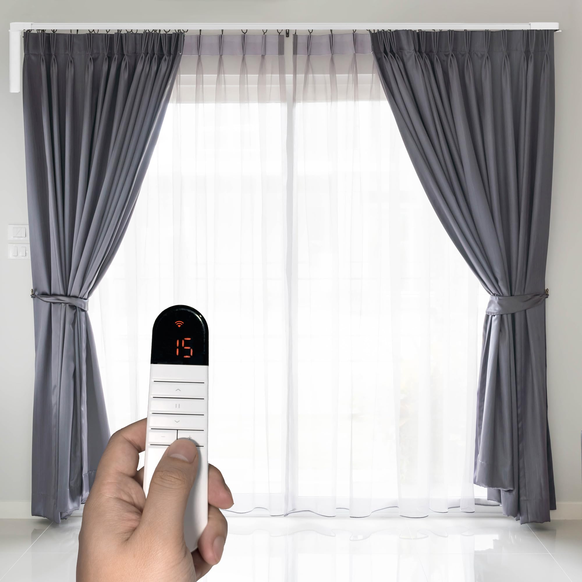 Amazon.com: Generic Smart Electric Curtain Track, Tool-Free Easy ...