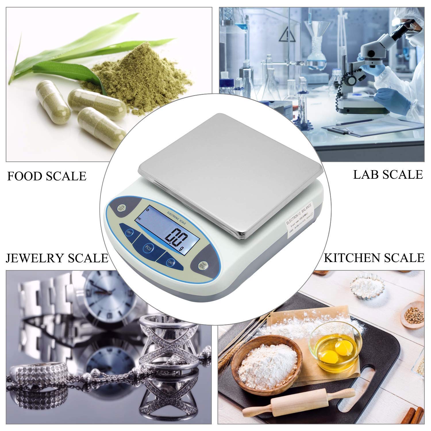Snapklik.com : CGOLDENWALL Lab Scale 15kgx01g Digital Precision Scale ...