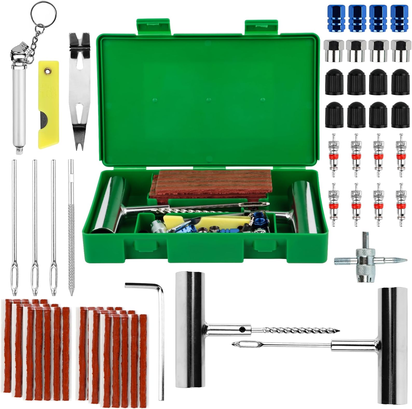 Amazon.fr : talifoca Lot de 65 Kits de réparation de pneus, Kit Anti ...