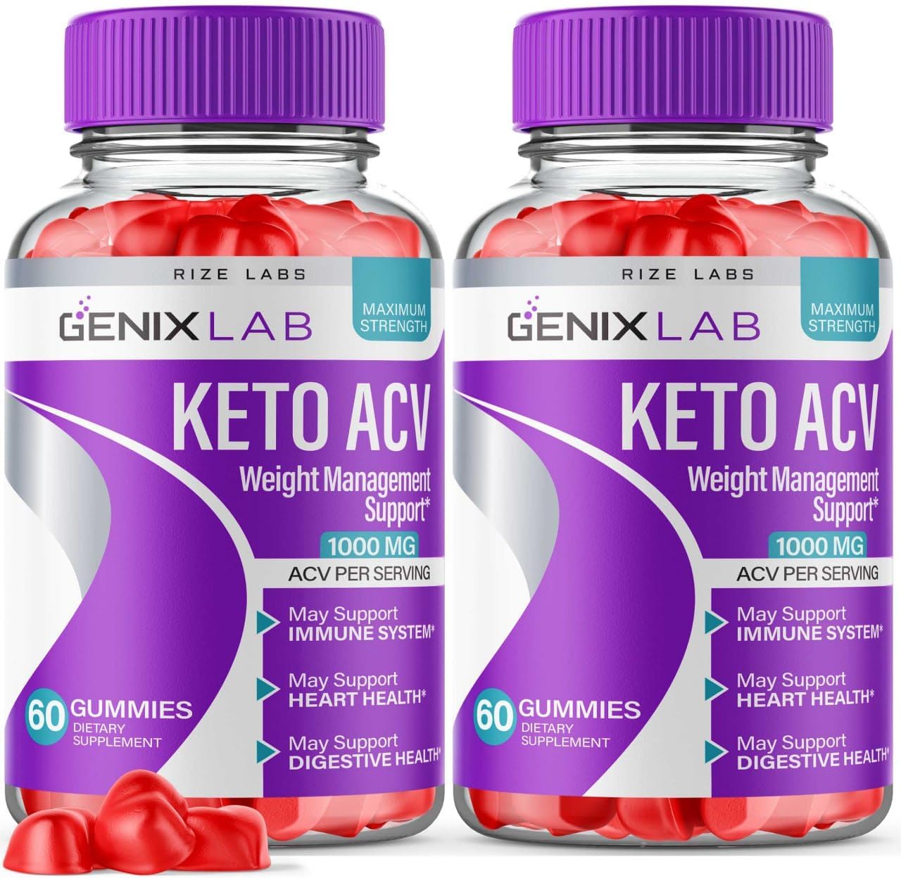 Amazon.com: (2 Pack) Genix Lab Keto ACV Gummies - Genix Lab for ...