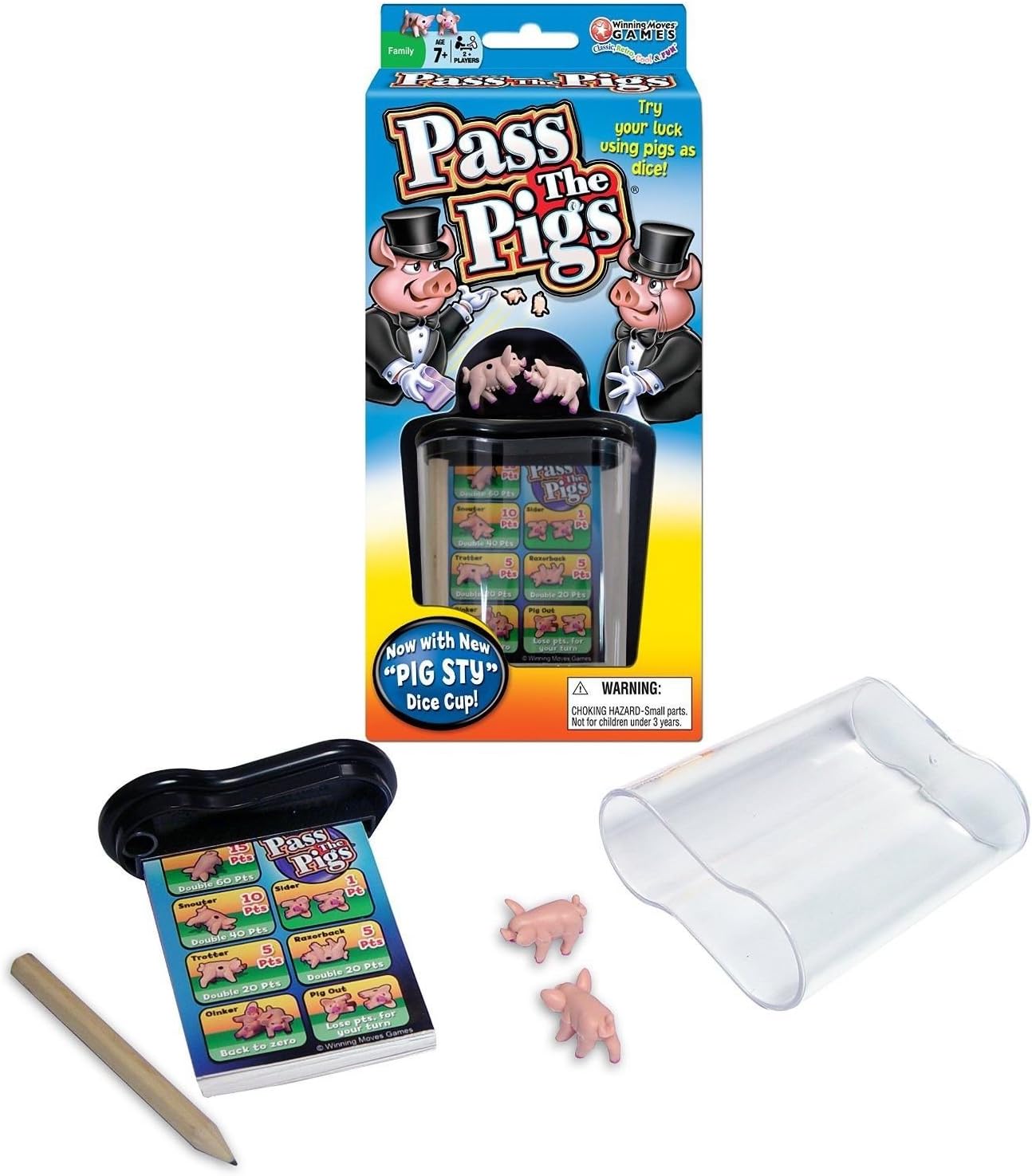 Amazon.com: Big Game Toys~Classic Pass The Pigs Party Game Pig Sty Dice ...