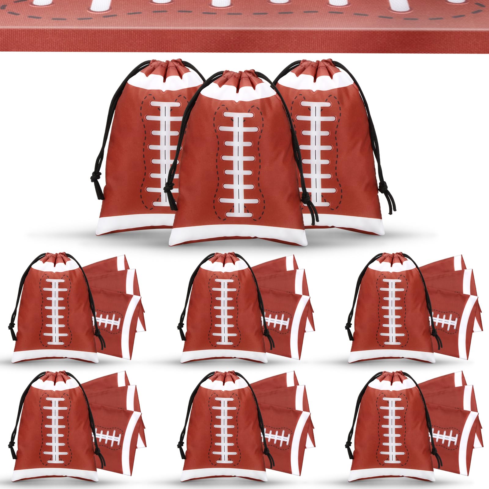 Amazon.com: Hosuly 24 Pcs Football Drawstring Gift Bags Football Goodie ...