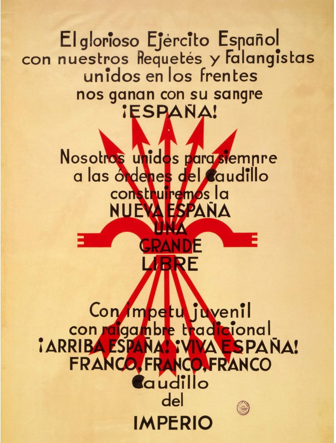 Amazon.com: Wee Blue Coo Prints WAR Spanish Civil FALANGE Fascist ...
