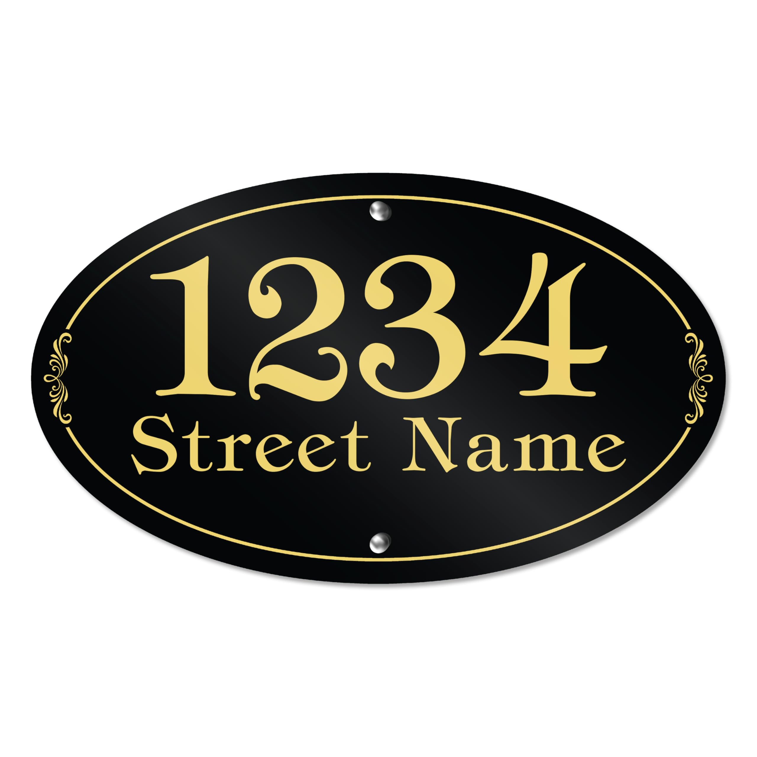 Amazon.com : Brd Gifts House Address Sign - 20 Colors, 5 Fonts, 15 Font ...
