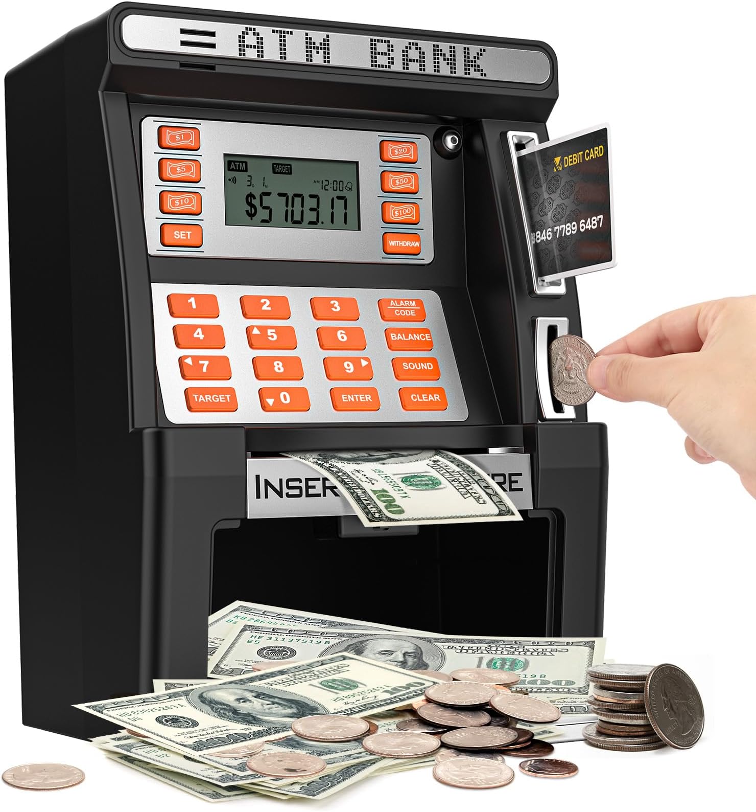 Amazon.com : LIKE Teller ATM Bank Perfect Toy to Instill Saving Habit ...