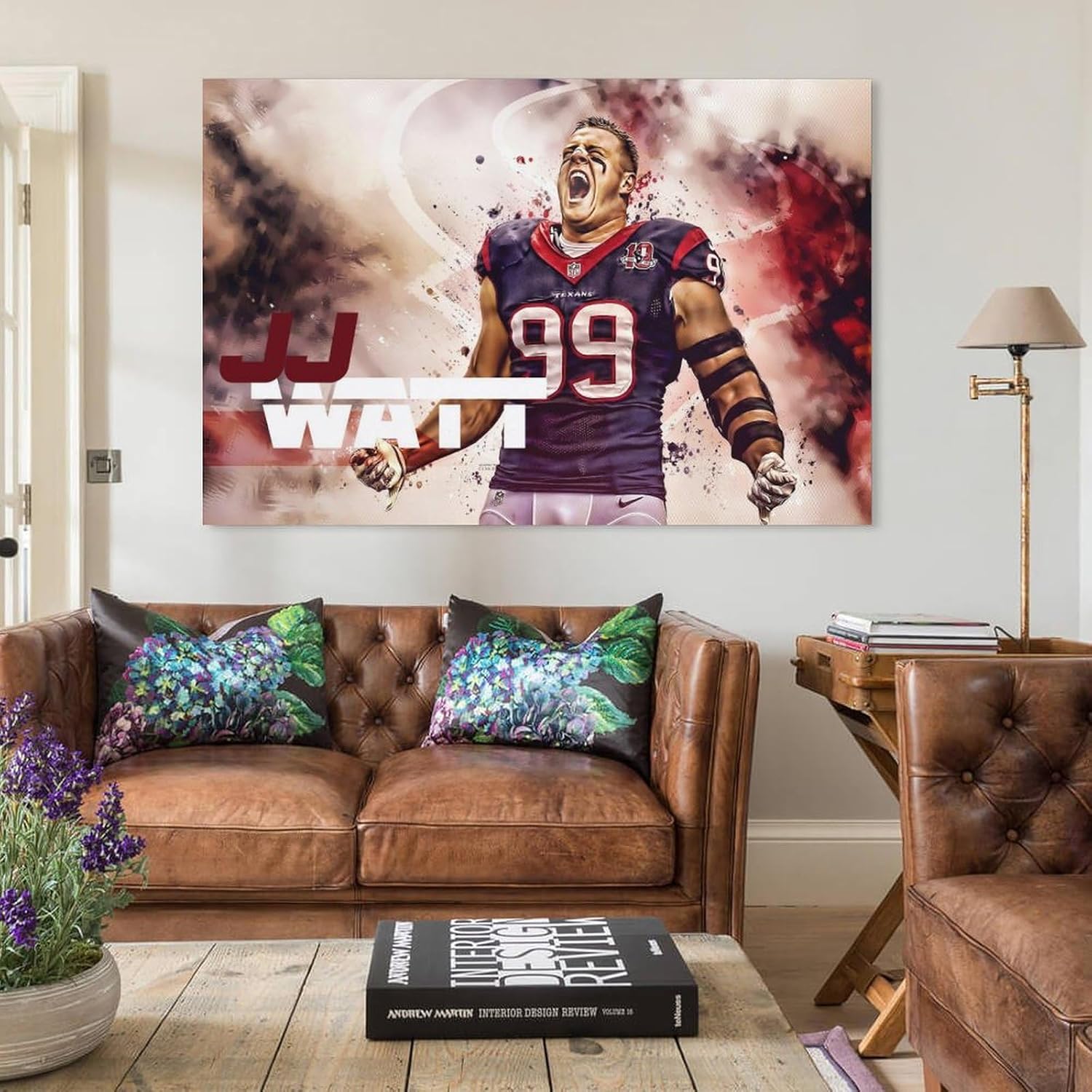 ANDUI Póster de JJ Watt DT Muscle Defender Rising Star Wall Art Picture ...