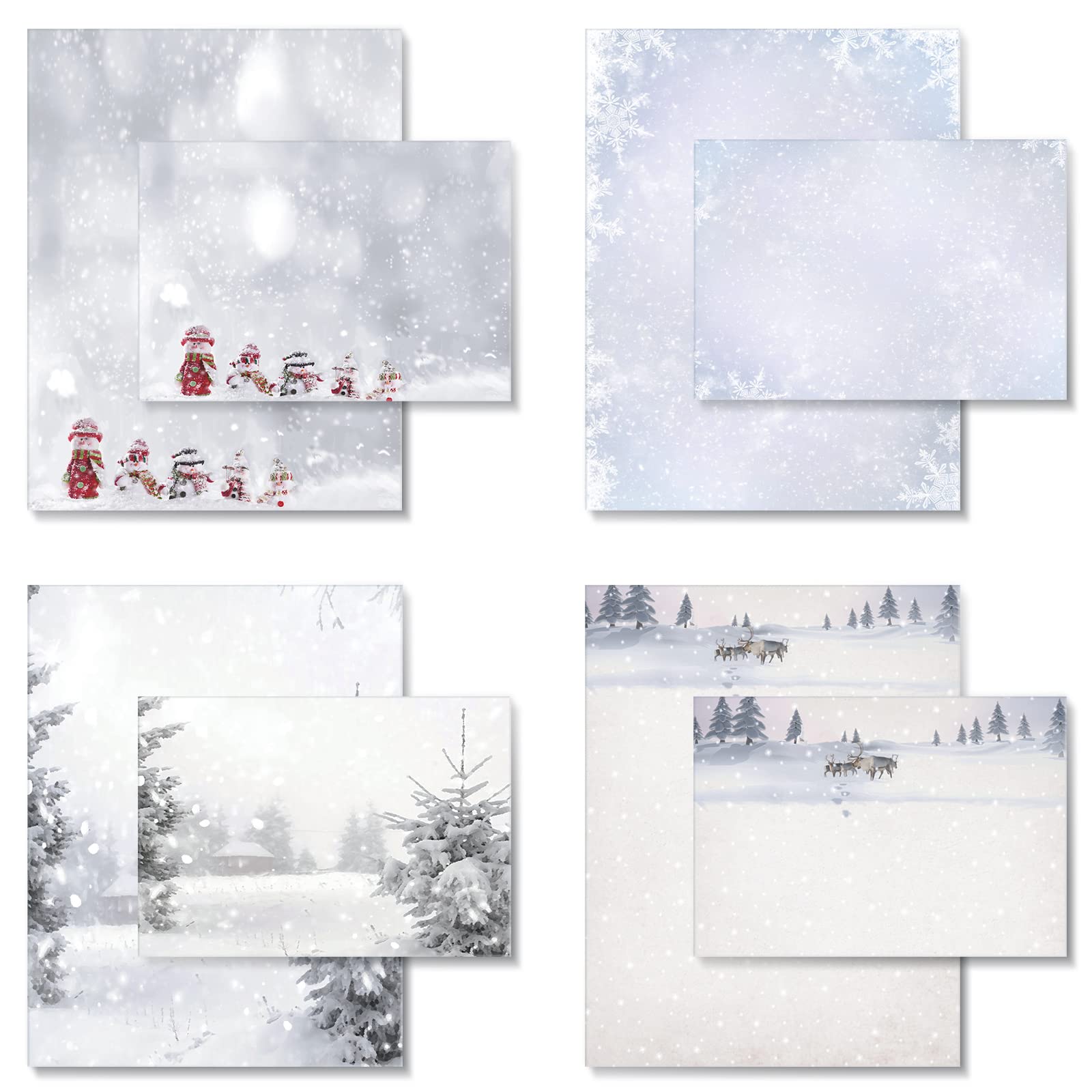 Winter Scene Stationery 36 Wonderful Winter Wedding Stationery
