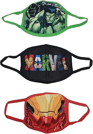 Amazon.com: 3-Pack of Kids Face Masks Marvel Avengers Team Characters ...