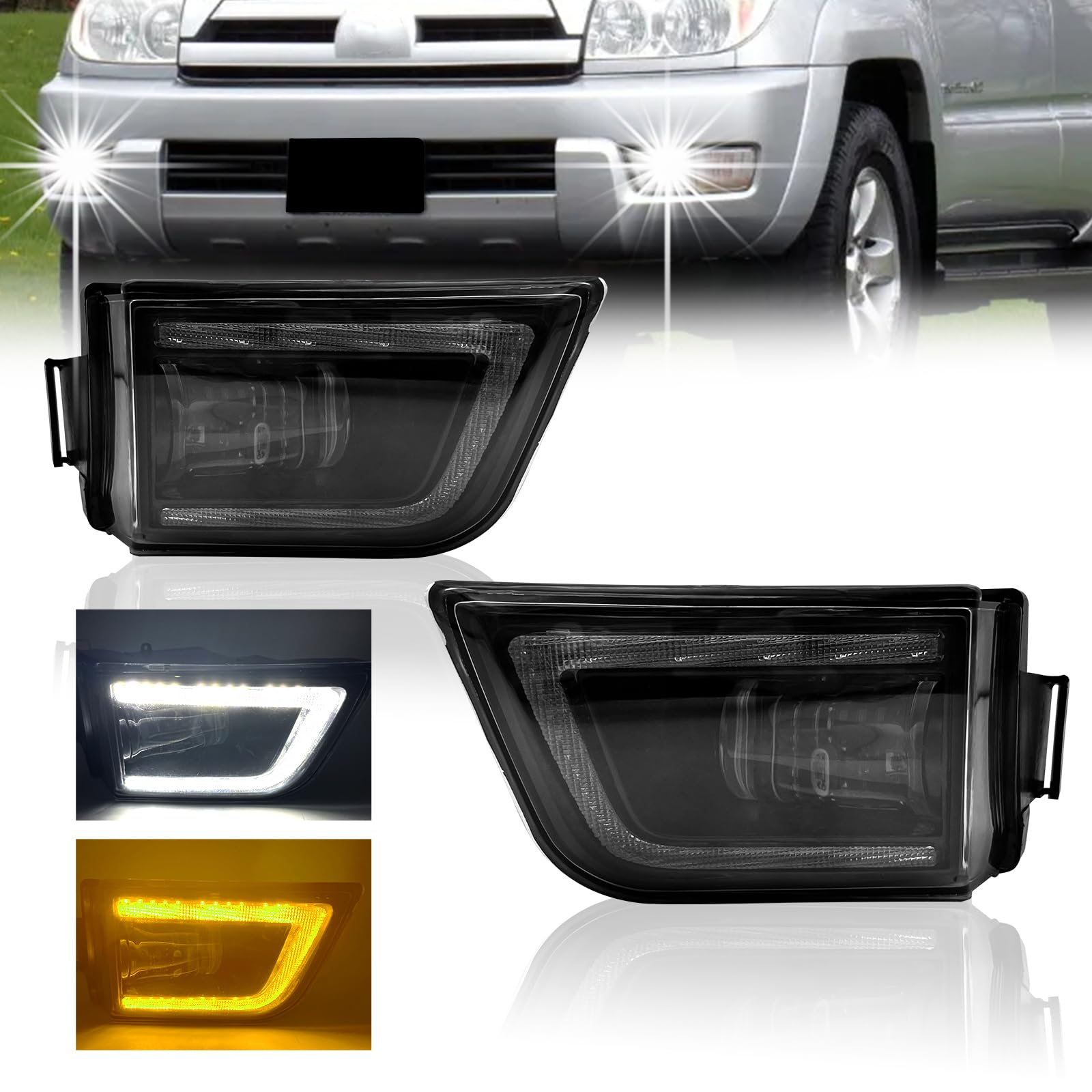 Amazon.com: LED Fog Lights Assembly For 2003 2004 2005 4 Runner, A Pair ...