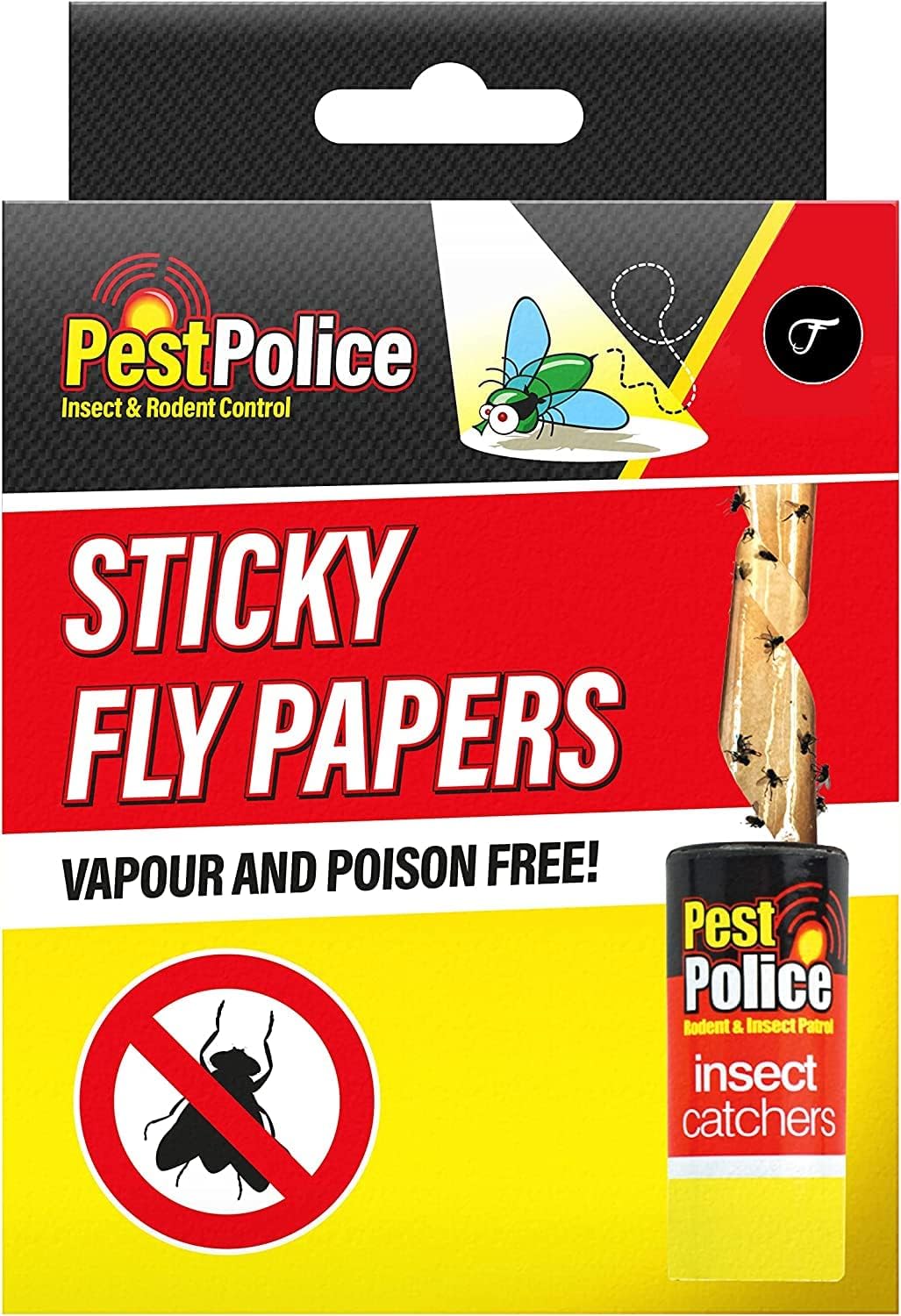 16 Fly Insect Catchers Sticky Glue Paper Trap for Catching Bugs Insects ...