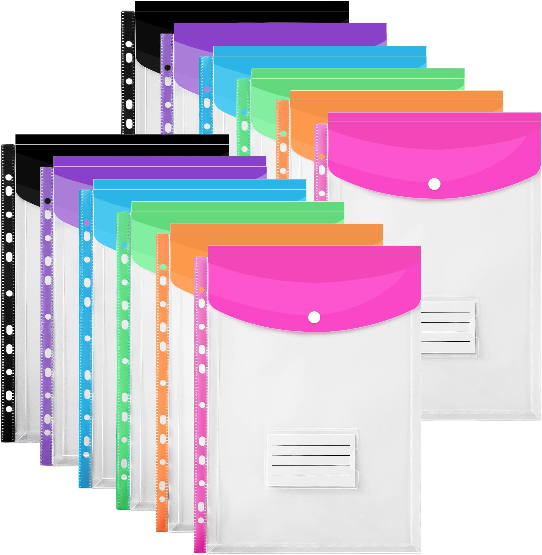 Snopake A4 High Capacity Polyfile RingBinder Popper Wallet, Portrait ...