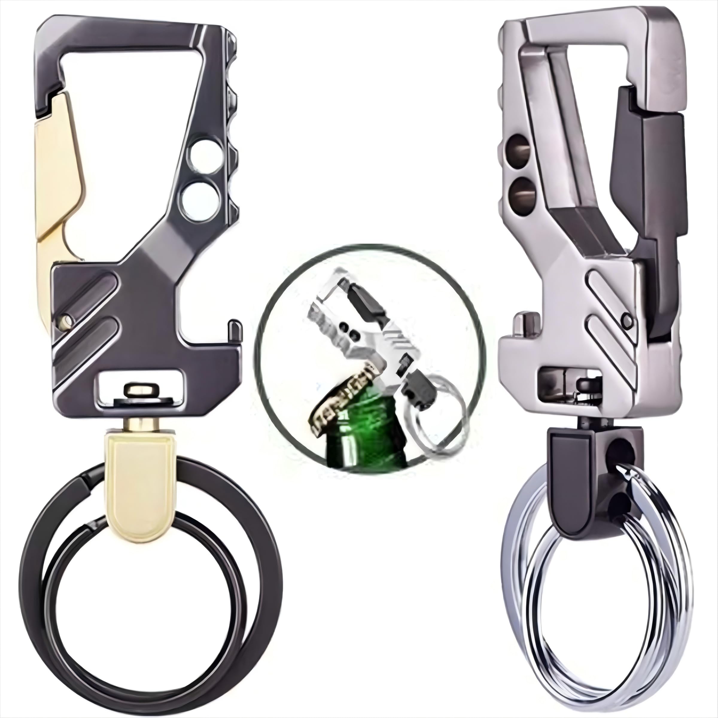 Amazon.com: Xanadian 2 Pack Keychain EDC Keychain Keyring Bottle Opener ...
