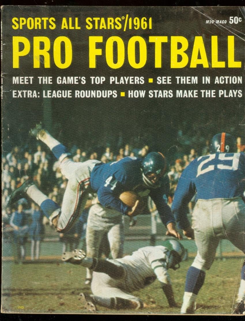 Amazon.com: SPORTS ALL STARS PRO FOOTBALL 1961-KYLE ROTE-NFL-AFL VG ...