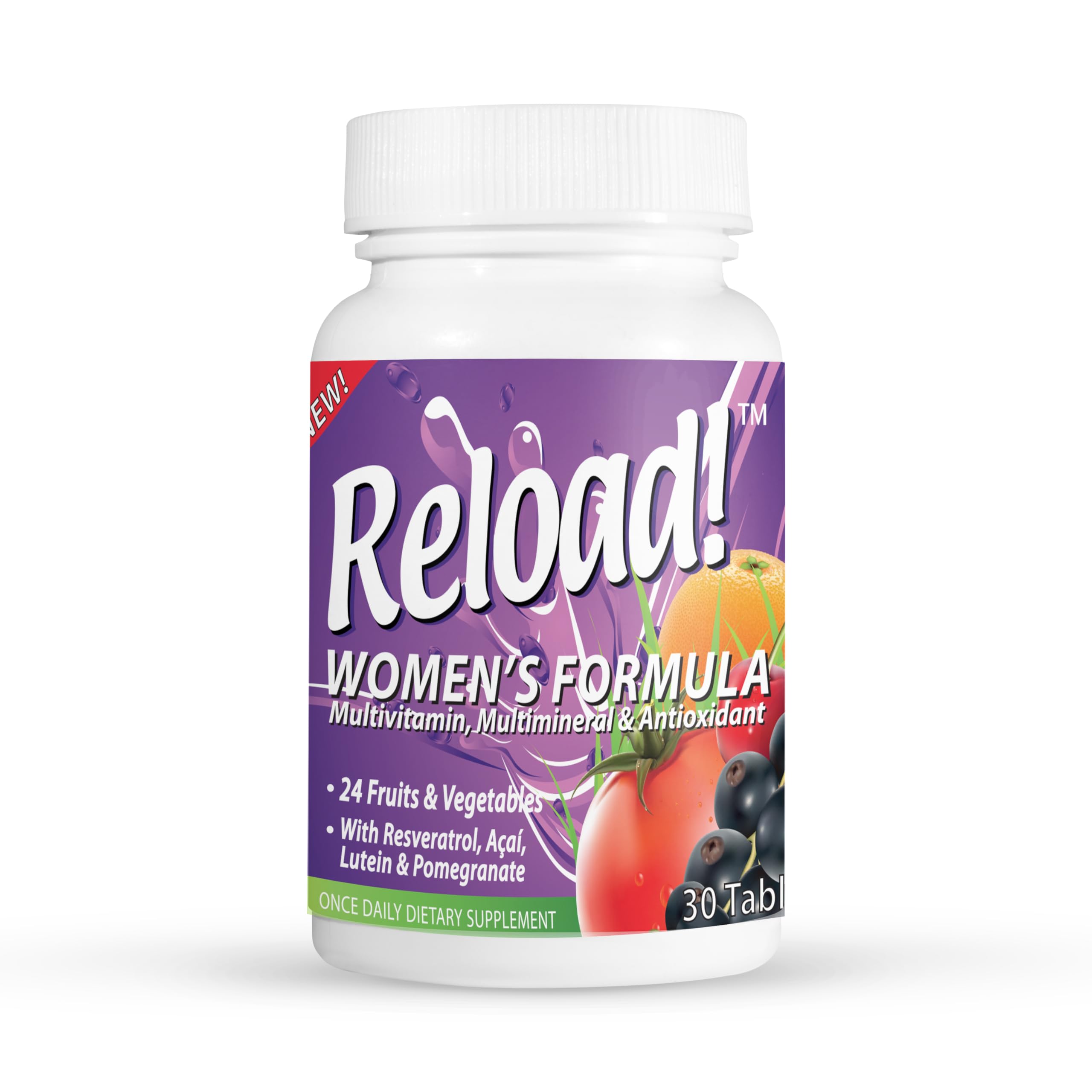 Amazon.com: Reload! for Women, All Natural, Multivitamin, Multimineral ...