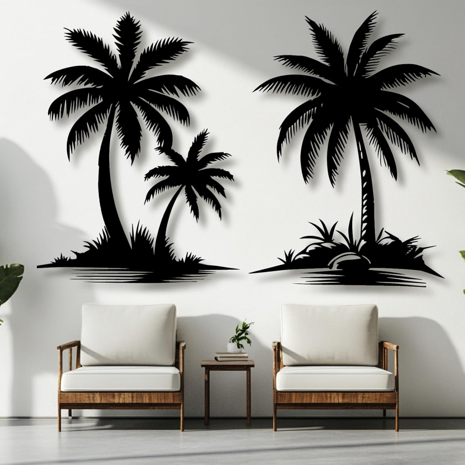 Amazon.com: Metal Palm Tree Wall Decor,Palm Tree Metal Wall Art,Metal ...