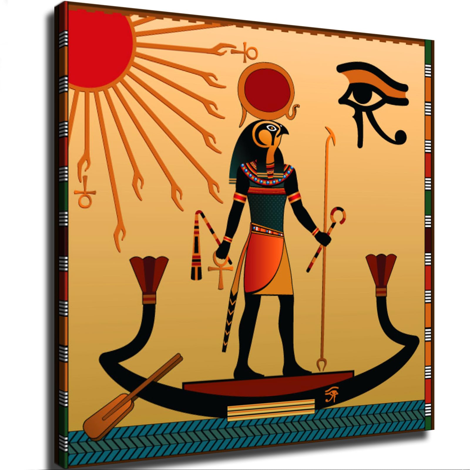 Egyptian God Ra Drawing Bastet And Amen Ra Our Beautiful Wall Art And