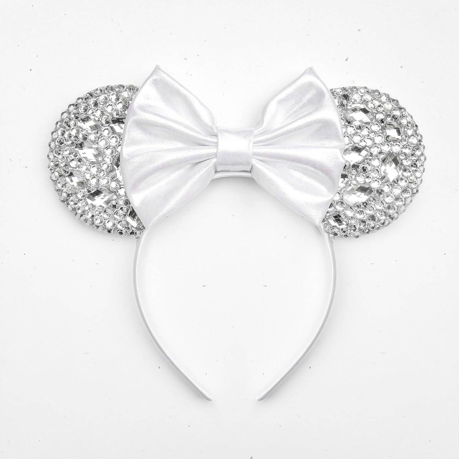 Amazon.com: Silver Sparkle Mickey Ears, Silver Mouse Ears, Silver ...