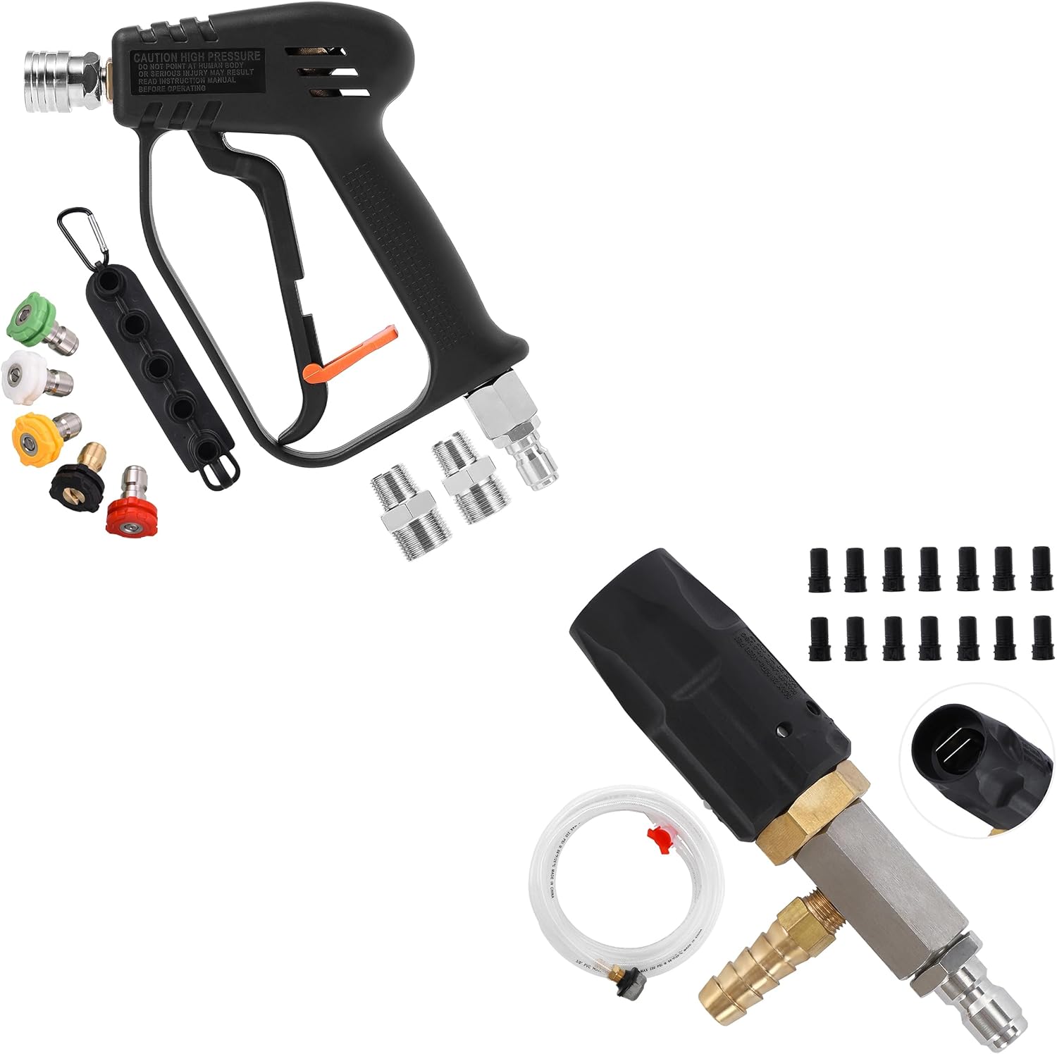 Amazon.com : JOEJET Pressure Washer Gun with Swivel, Adjustable ...