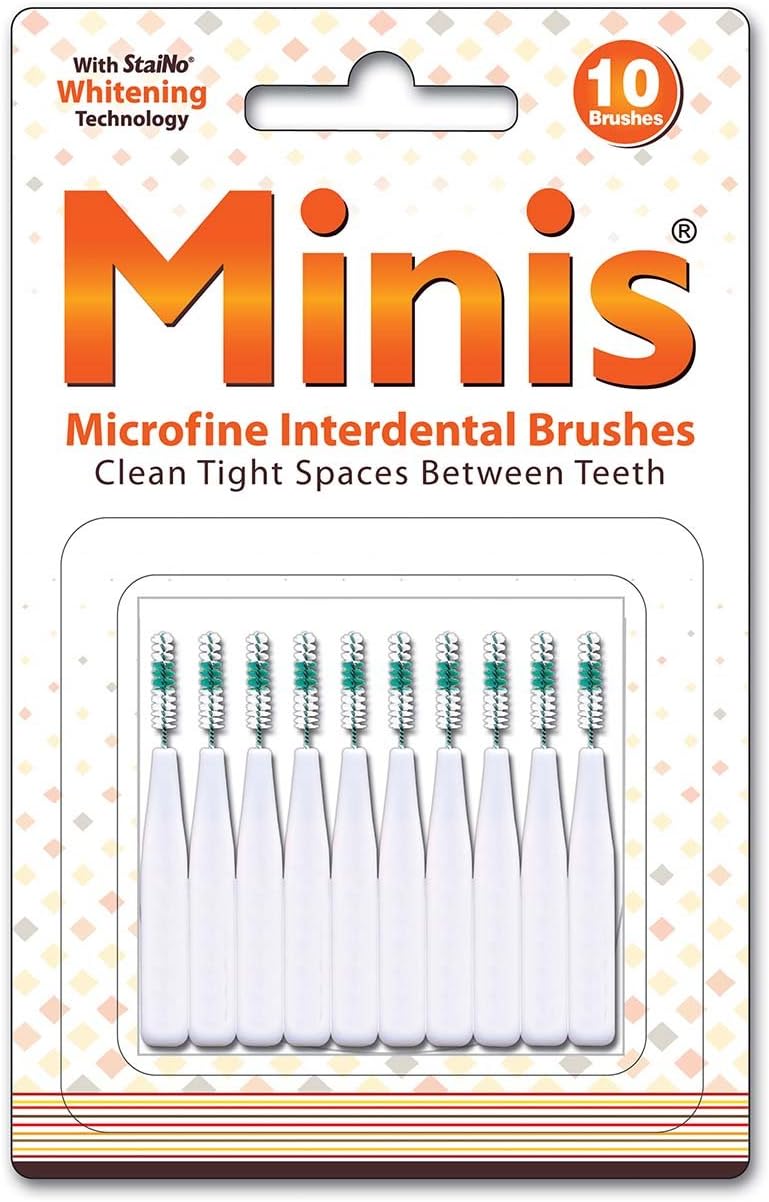 Staino Disposable Interdental Brushes Whitening Minis - 10 Ea : Amazon ...